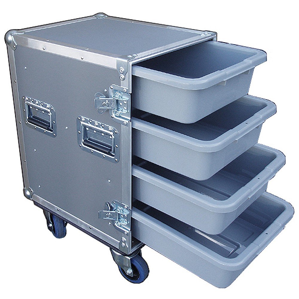 4 Small Tub – Drawer 3/8″ Ply Heavy Duty ATA Case w/Wheels – AK Flight ...