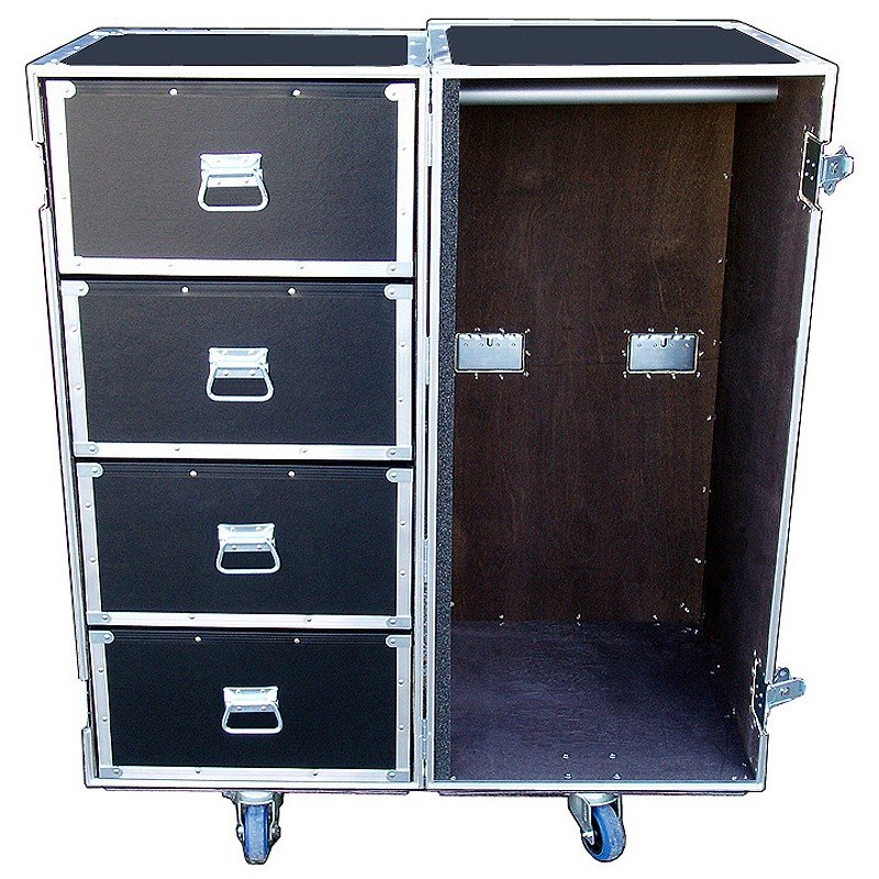 4 Drawer Double Sided ‘HUGE’ Wardrobe Chest ATA 3/8″ Case Trunk – AK ...