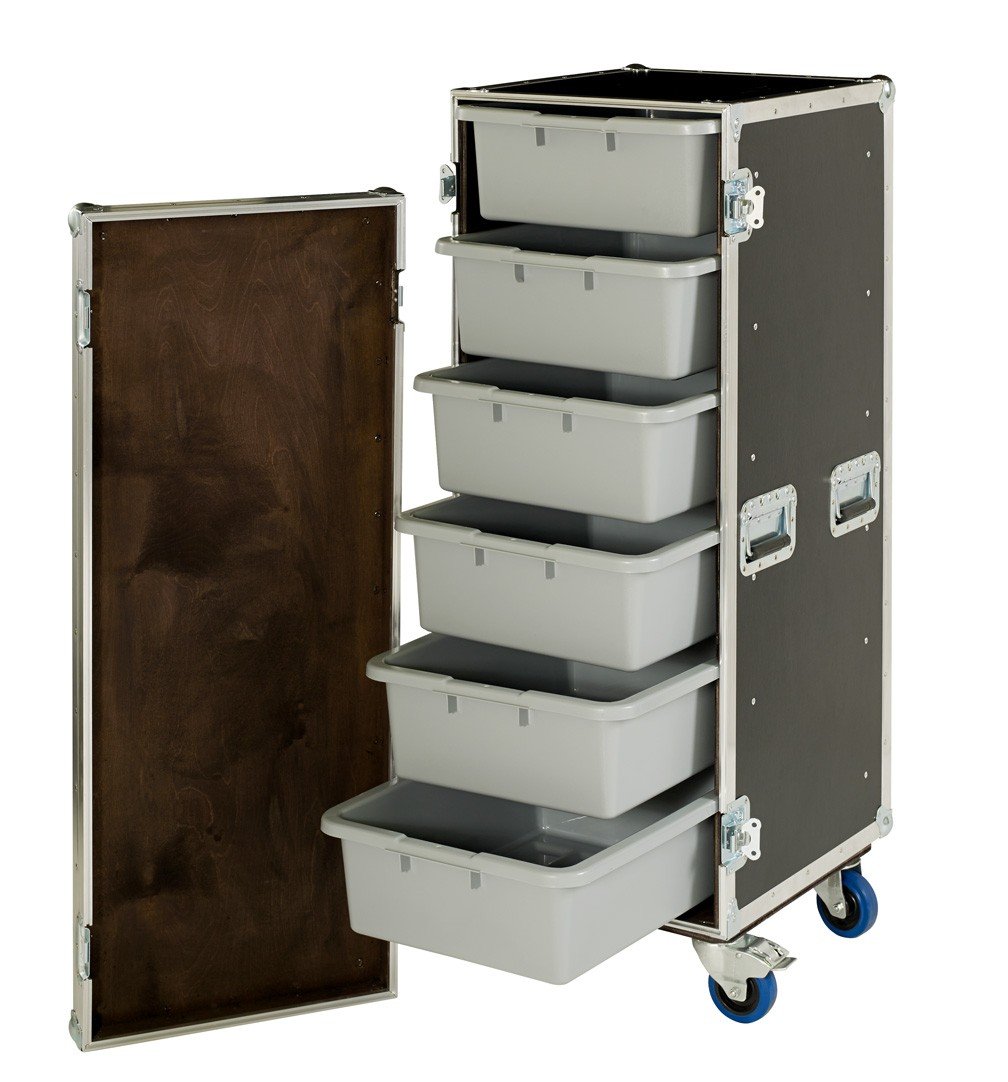 6 Large Tub – Drawer 3/8″ Ply Heavy Duty ATA Case w/Wheels – AK Flight ...